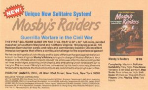 Mosby’s Raiders : Guerilla Warfare in the Civil War - GAMERS GARAGE